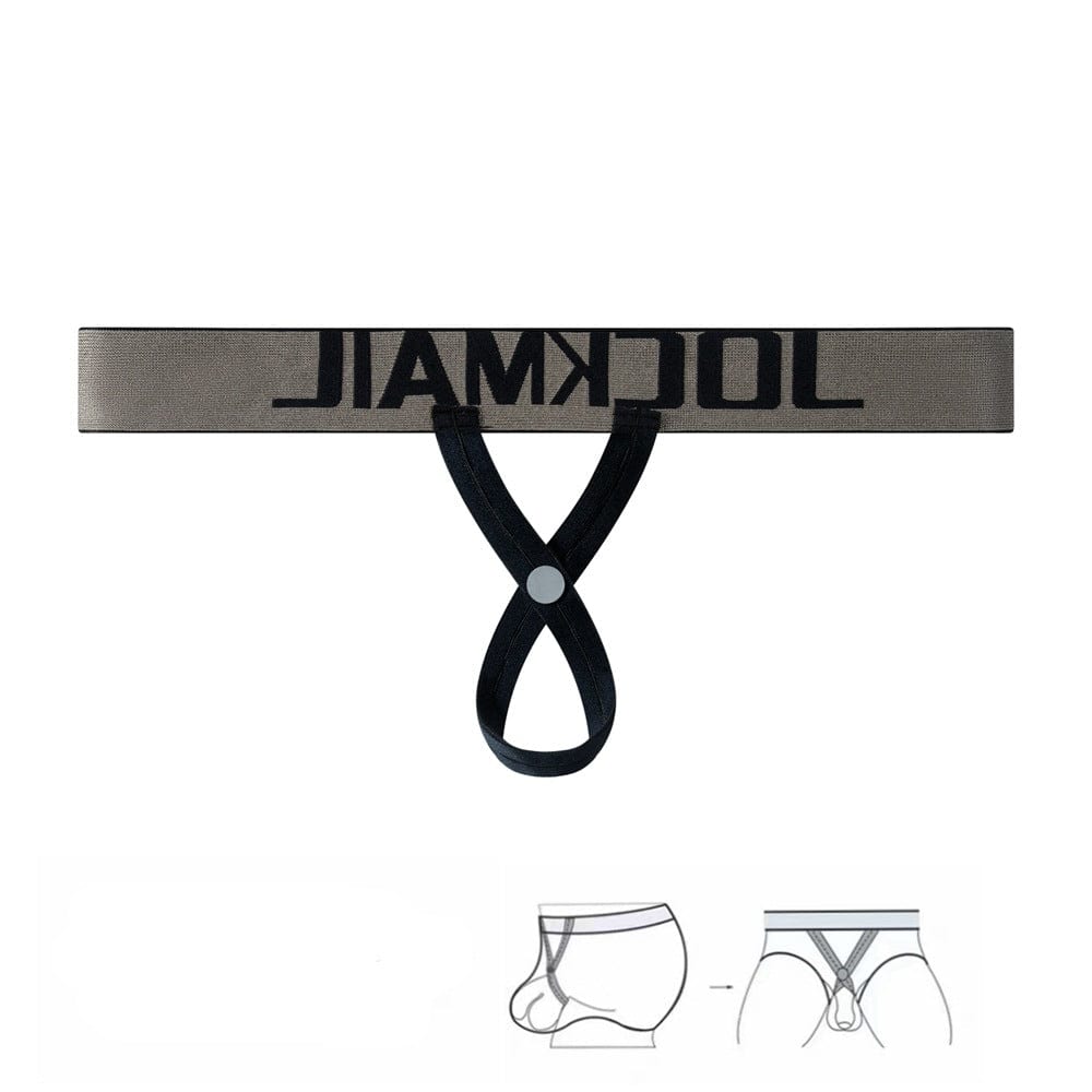 Jockmail FTM Wear Open Suspensory Stretch Cotton Strap Underwear Packe ...
